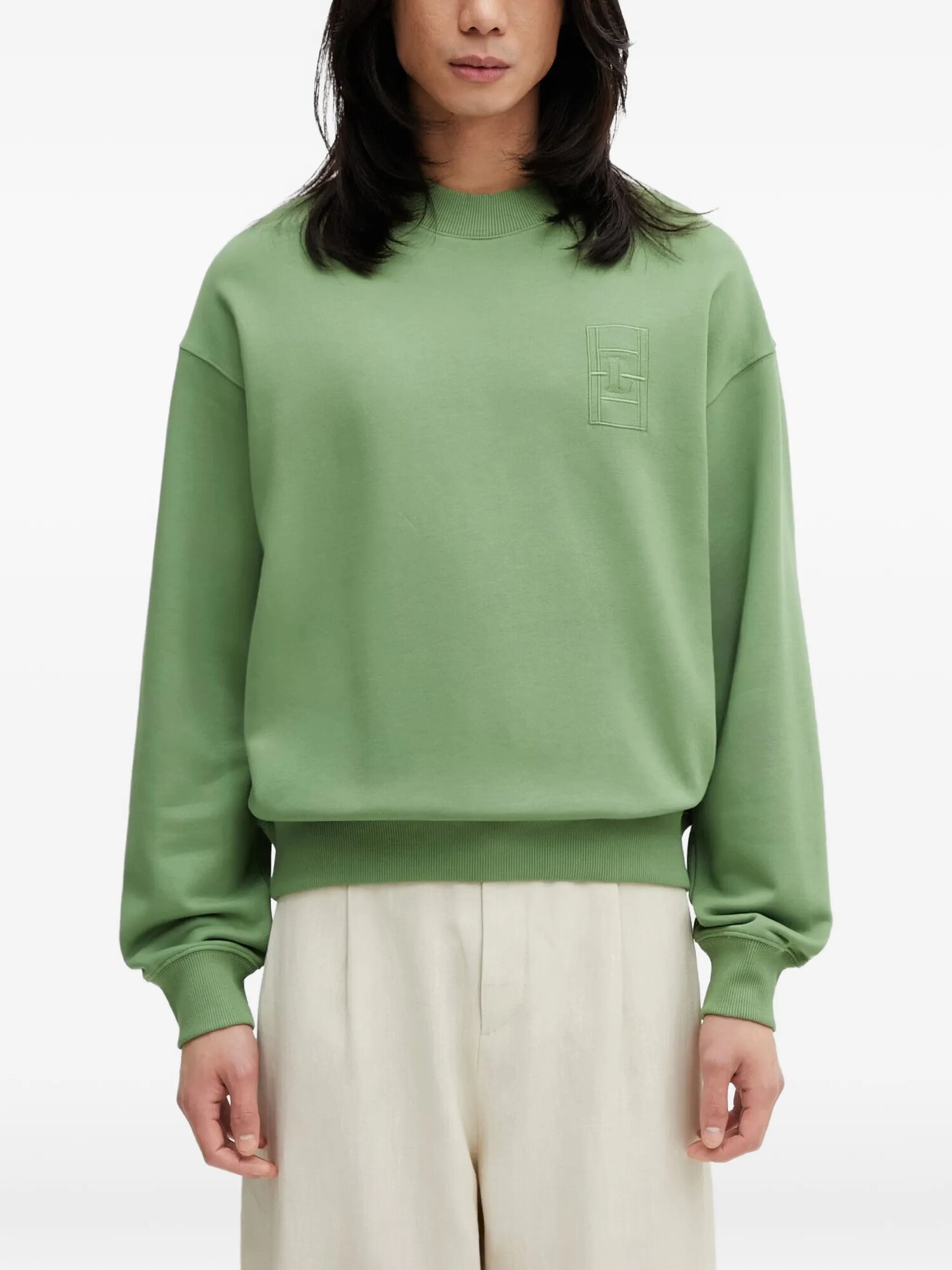 Толстовка Embroidered crew-neck sweatshirt