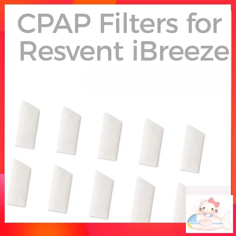IBreeze Resvent фильтр стандартный воздушный (10 штук) для сипап