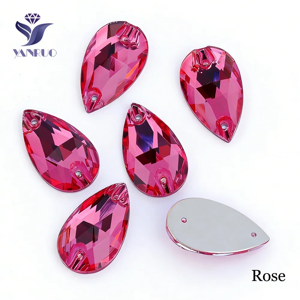 Кристаллы YANRUO 3230 Rose, фиолетовый