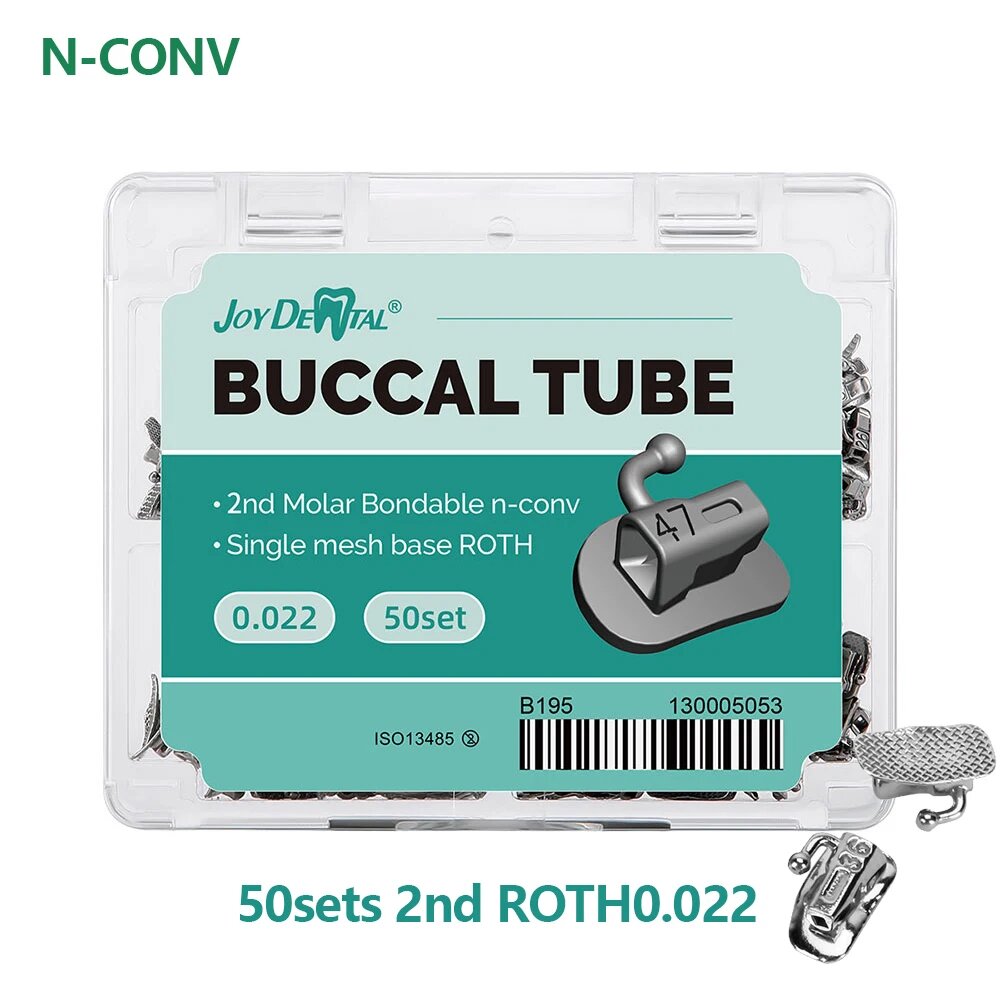JOY DENTAL Буккальная трубка Roth 0.022, 50шт
