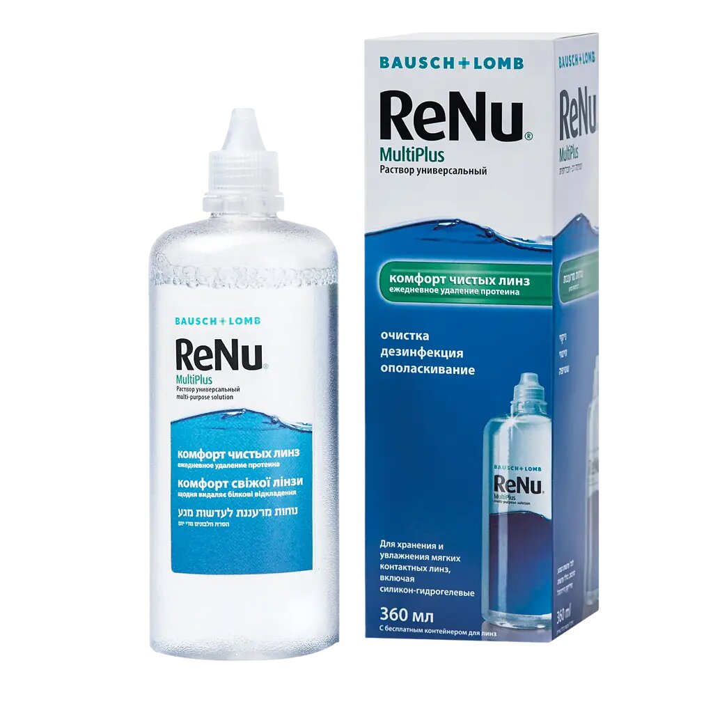 Renu Multiplus раствор для линз универсальный 360 мл 1 шт