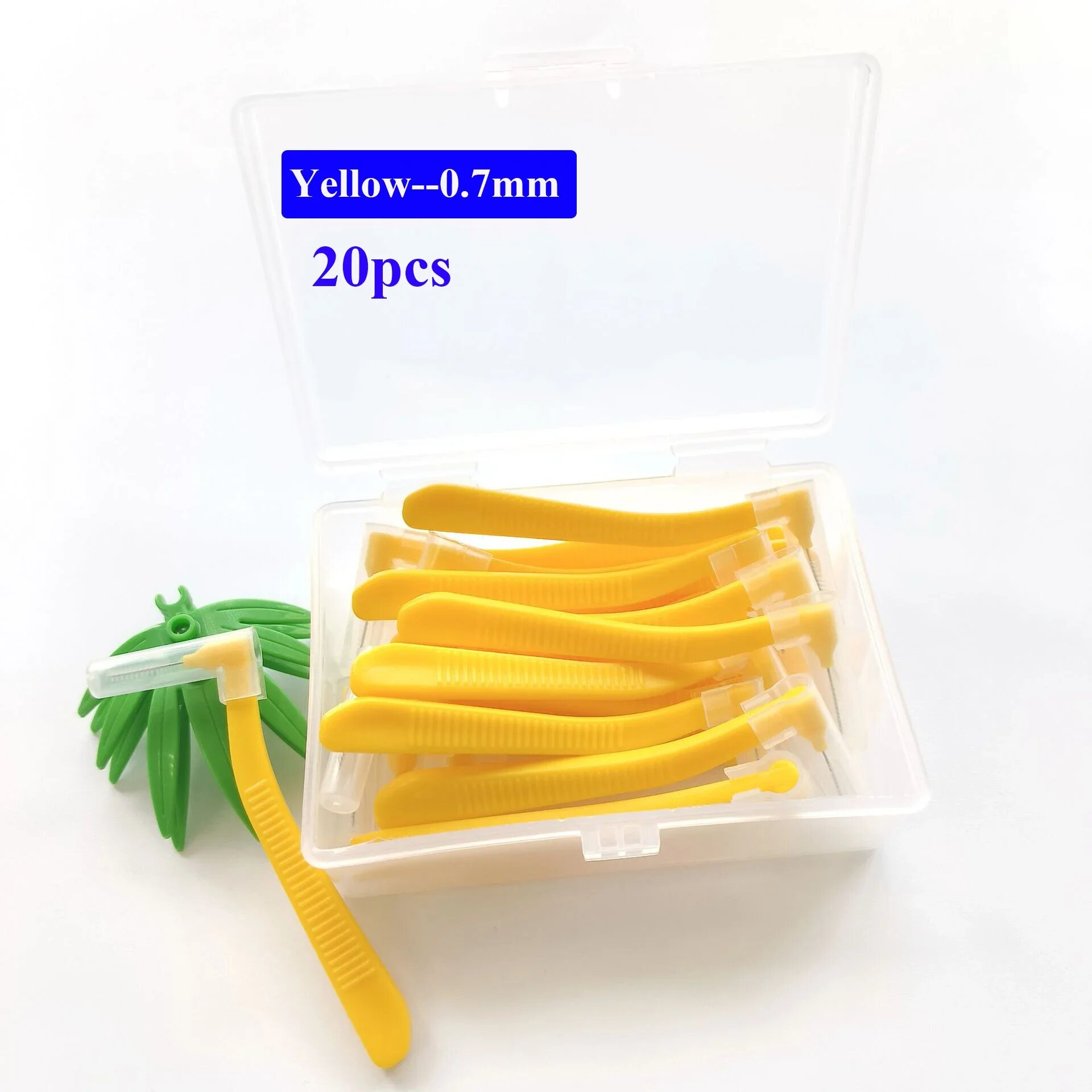 Набор из 20 межзубных щеток L-образных Yellow 0.7mm