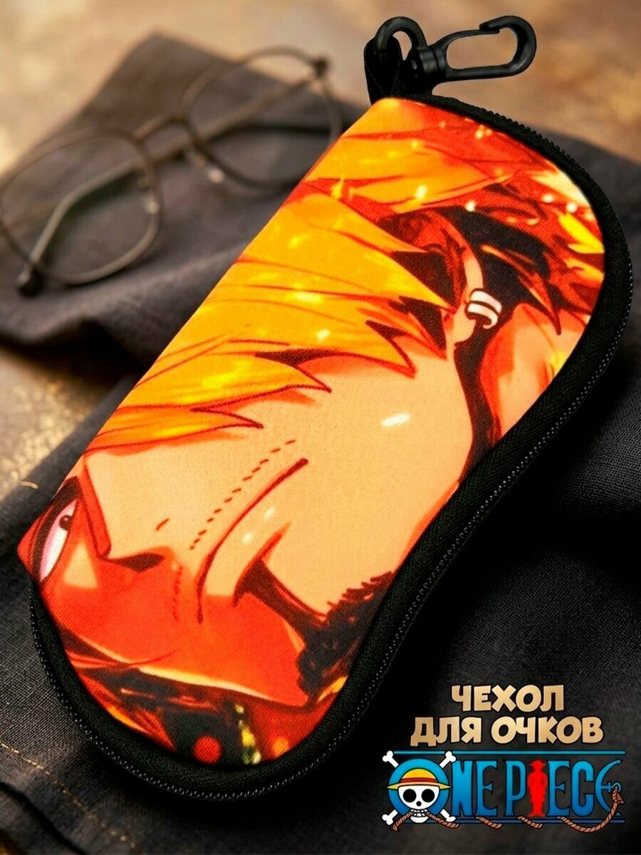 Футляр / чехол для очков мягкий Санджи из аниме One Piece Ван пис