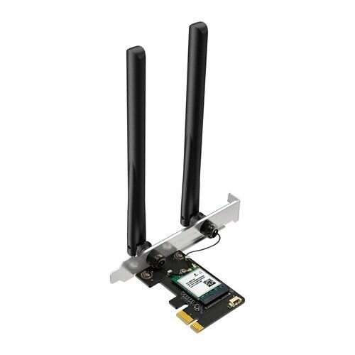 Wi-Fi адаптер + Bluetooth, антенна внешняя, цвет- черный