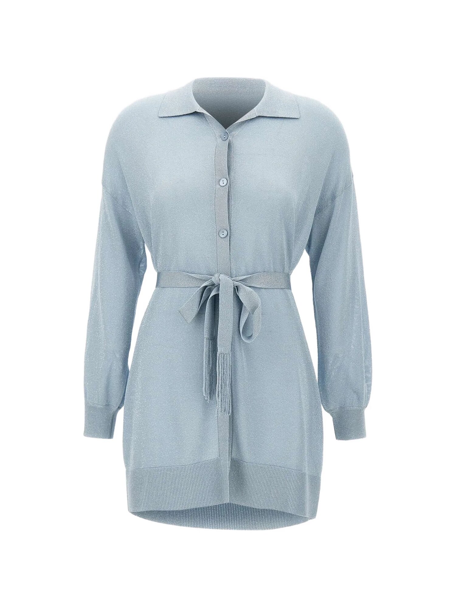 Пальто Belted lurex cardi-coat