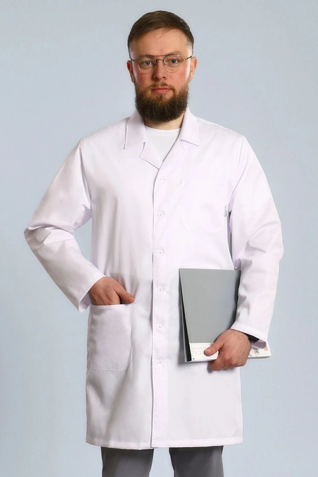 Халат медицинский DOCTOR BIG DB5-01-01-4 0 размер 56 рост 182-188