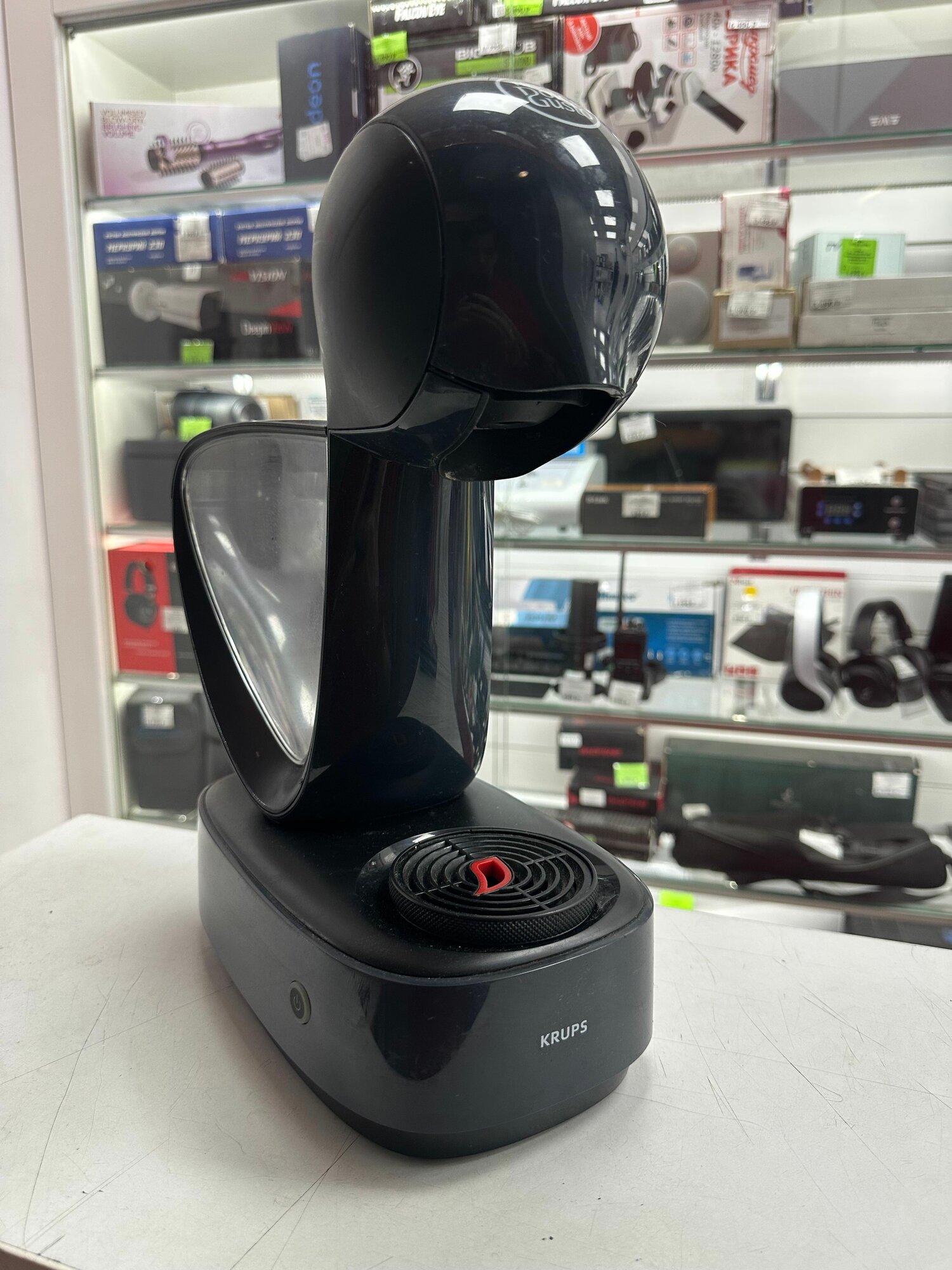 Кофемашина Krups KP170, съёмный блок Dolce Gusto, 1500Вт, 1.2л, чёрная