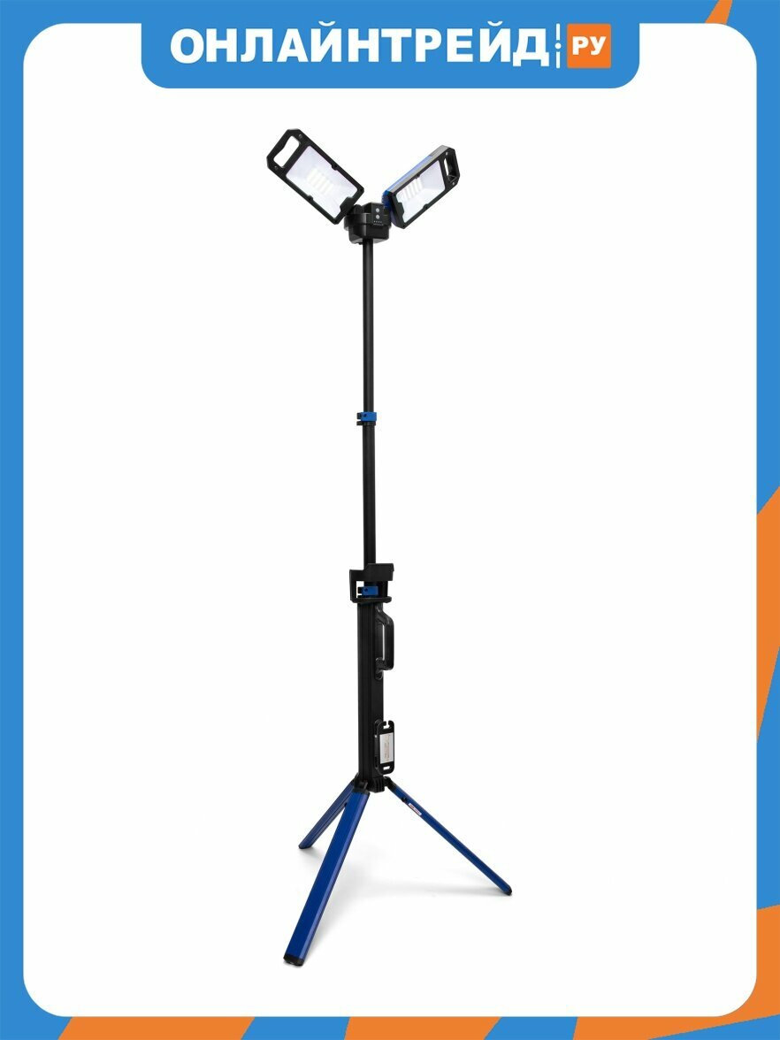 Аккумуляторная мачта освещения Topon LED TOP-MX5T 5000 лм 7.3 B 4 Ач 29.2 Вт поворотные световые блоки, раздвижные опоры, высота 96-192 см