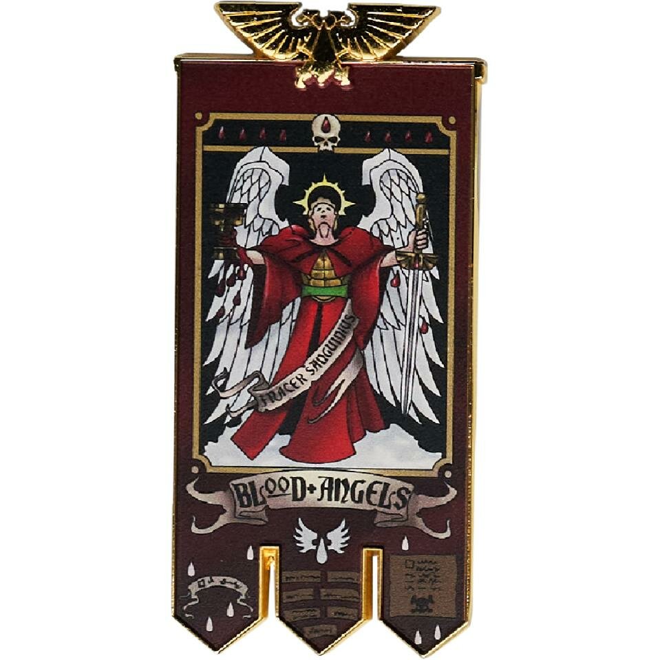 Значки-магниты на холодильник унисекс STARFORGED Holy Blood Angel Battle Flag, Holy Blood Angel Alloy Fridge Magnet/1