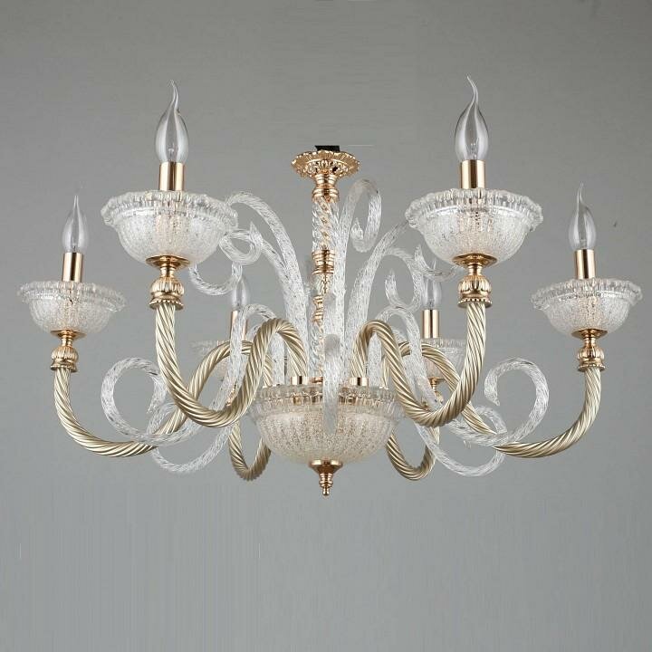 Люстра Omnilux Agerola OML-88303-06 цвет арматуры Золото, Прозрачный