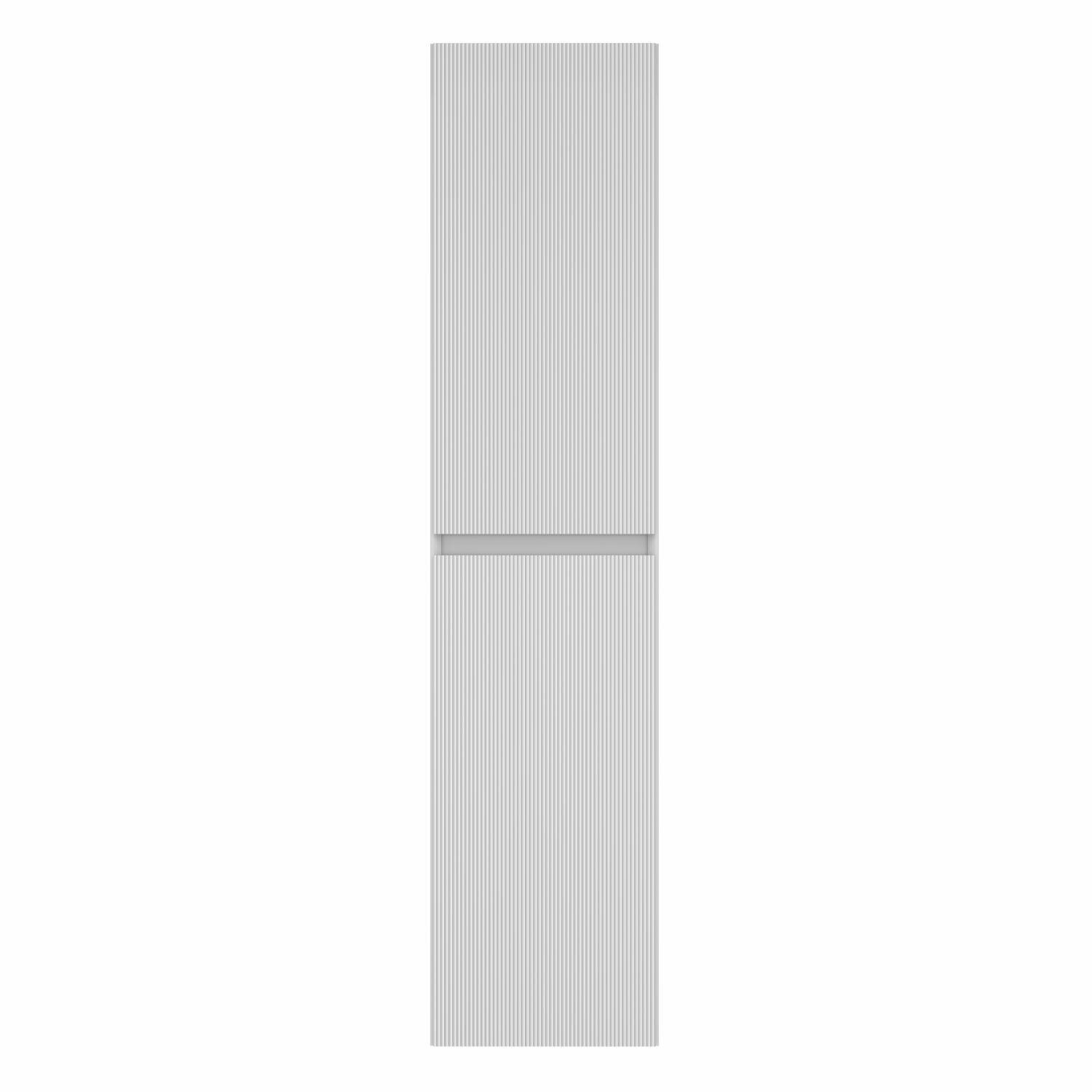 Шкаф пенал Vincea Велле (Welle) 35 VSC-2WL150MW подвесной цвет M.White Soft-touch