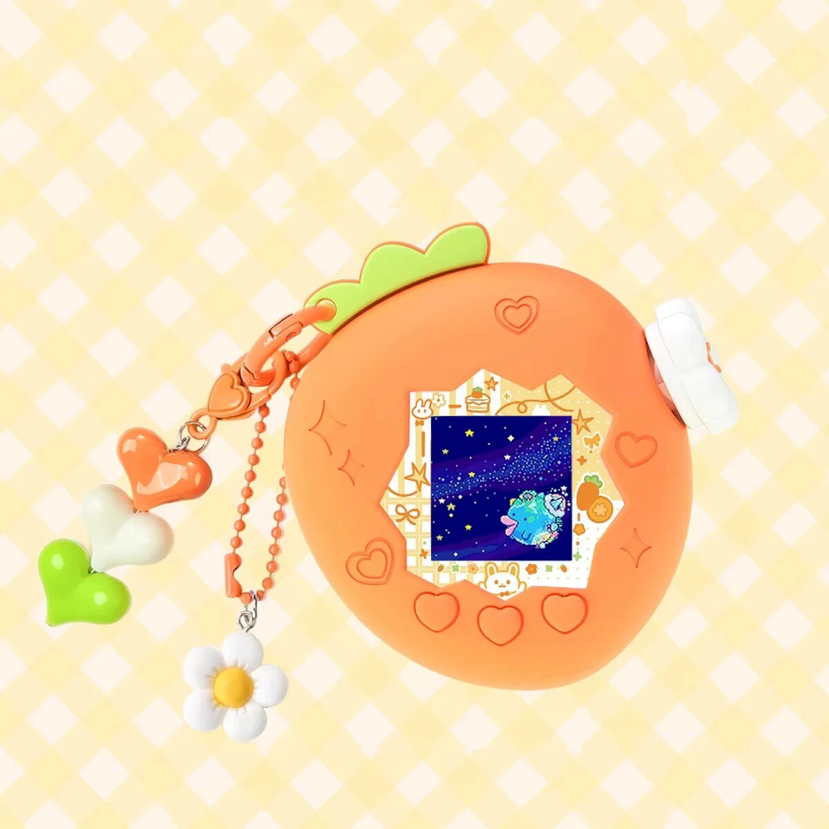 Силиконовый чехол Orange Strawberry для Tamagotchi Paradise