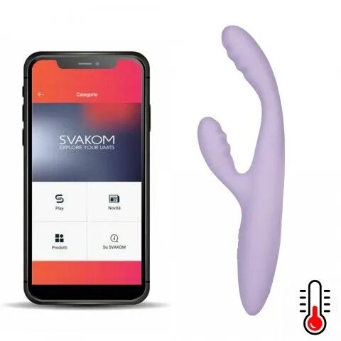 Svakom Интерактивный вибратор-кролик с функцией нагрева Cici+ 2