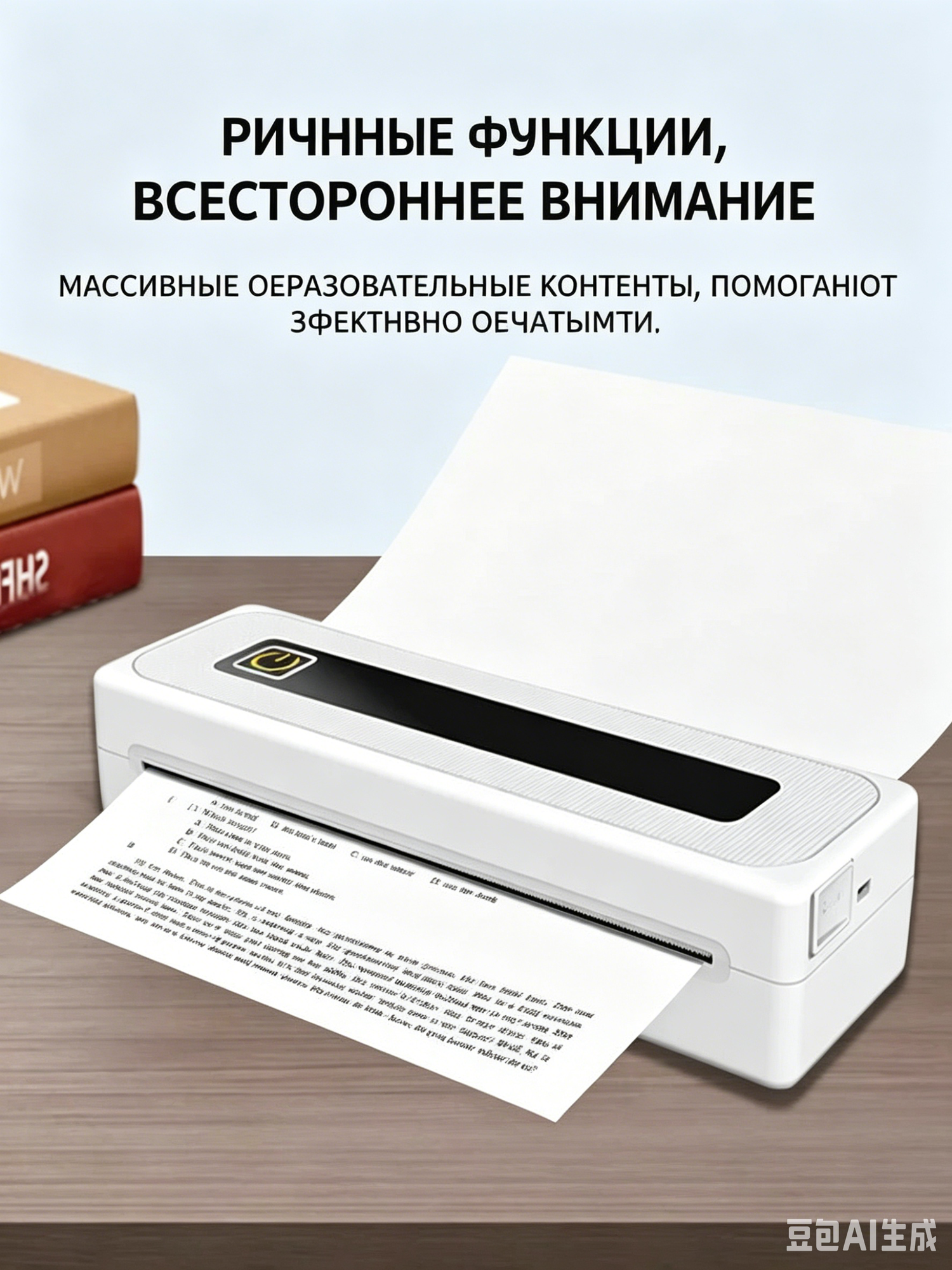 Лазерный мини-принтер А4 без чернил Bluetooth для печати заданий, татуировок дома для детей