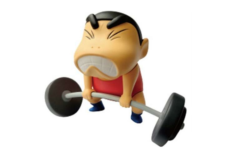 Коллекция фигурок унисекс 52TOYS Crayon Shin-Chan Professional Collection 2-Weightlifter, Чибик Шин-чан
