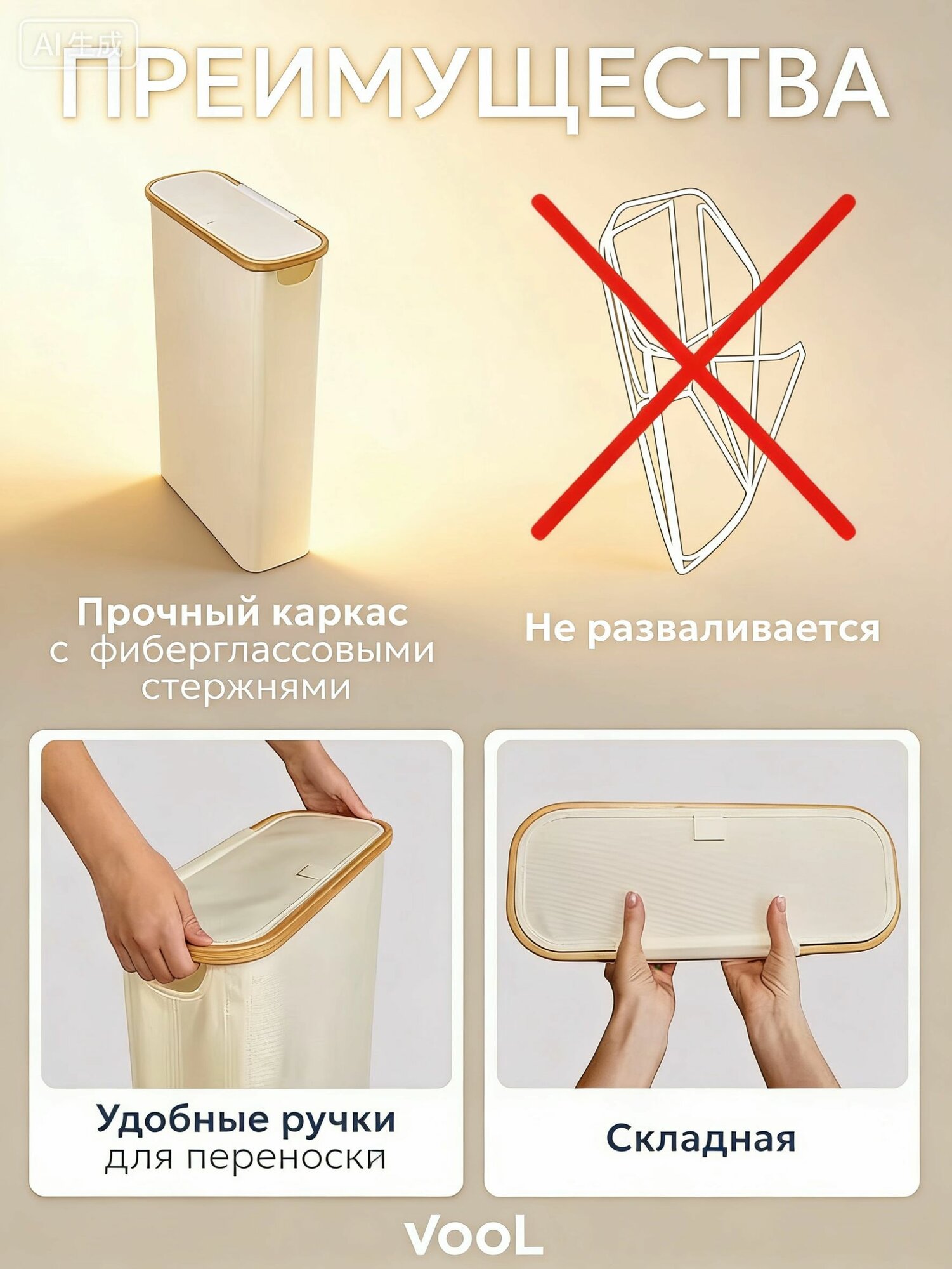 Корзина для белья — фото 1