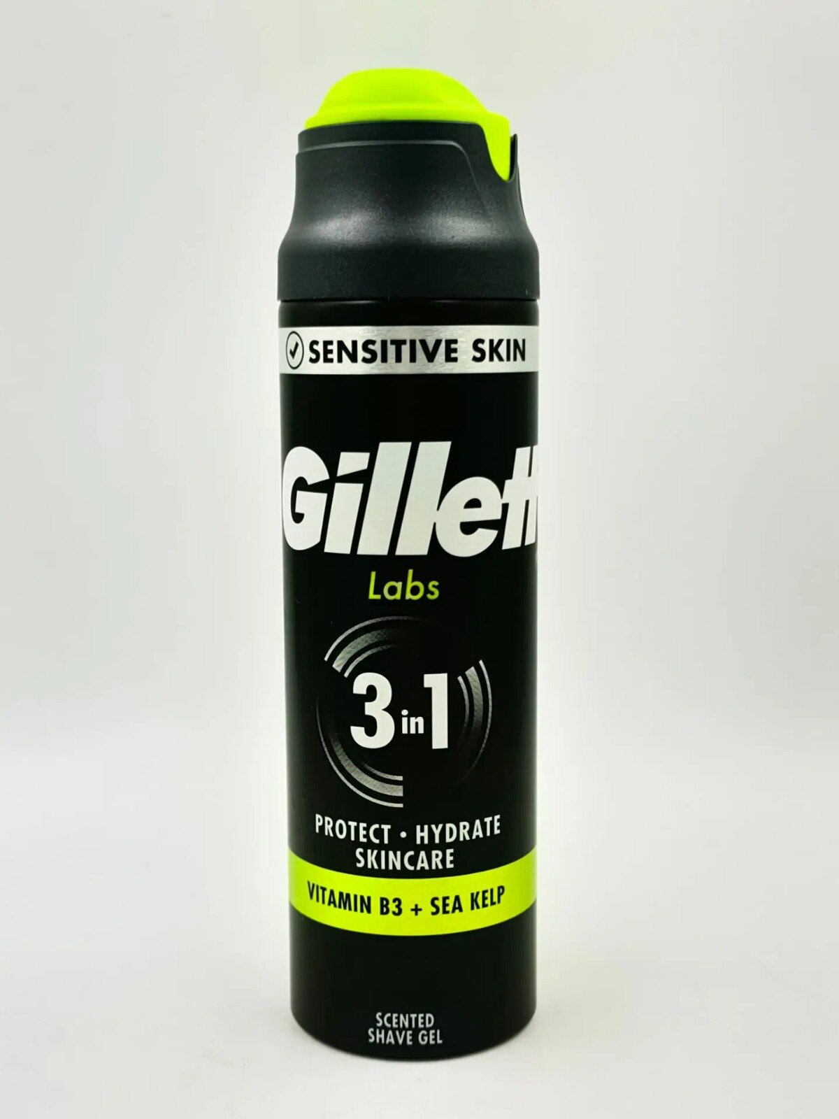 Гель для бритья Gillette Labs Rapid Foaming Shave Gel, с растительными экстрактами и витаминами, 198 мл (США)
