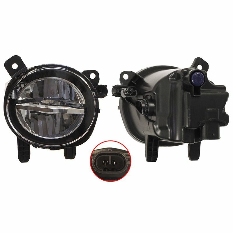 Противотуманная фара правая для BMW F20 2011-2020, БМВ Ф20 противотуманная фара правая SAT ST-26-0011, oem 63177315560
