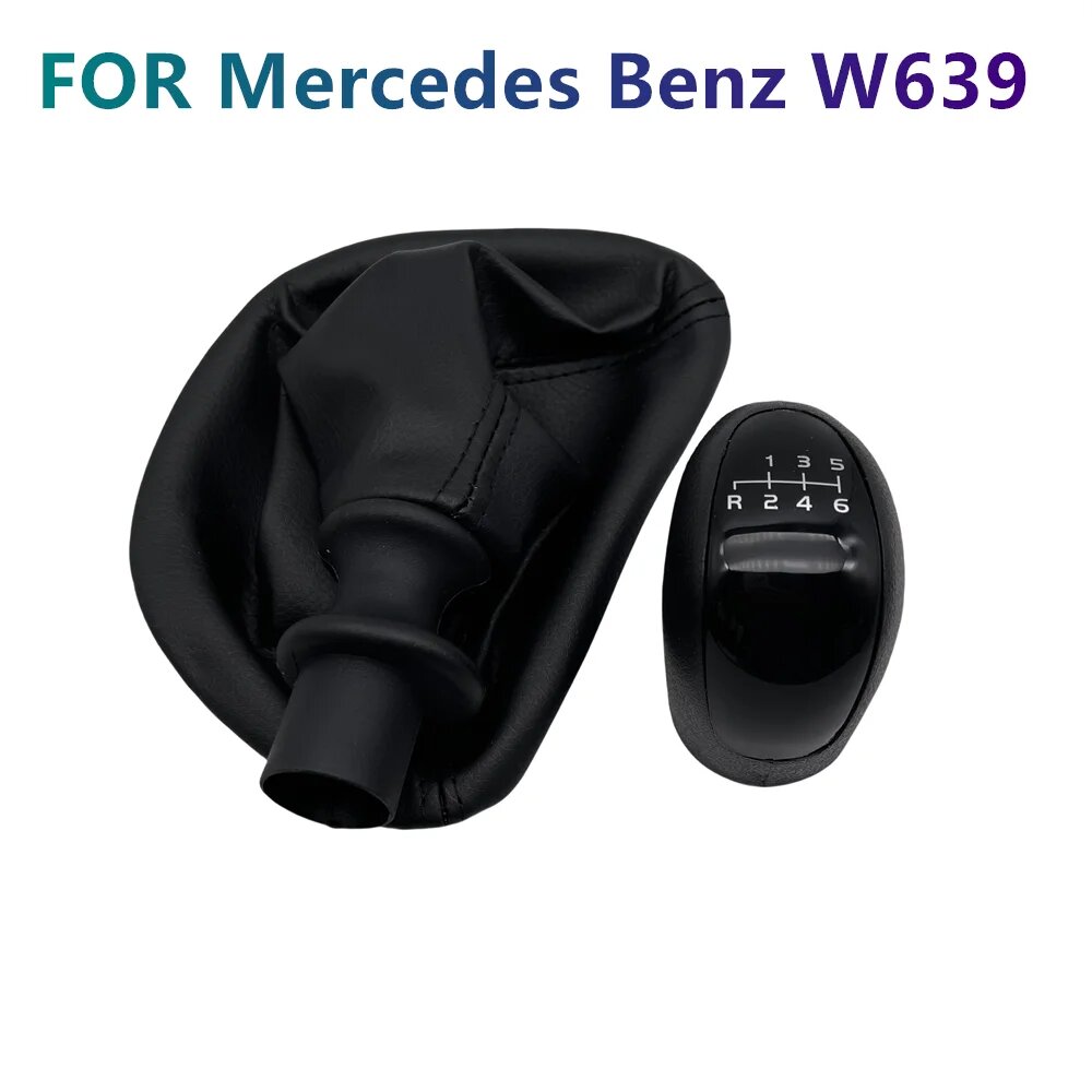 6-скоростная автомобильная ручка переключения передач для Mercedes Vito Viano Gear Knob Boot Cover