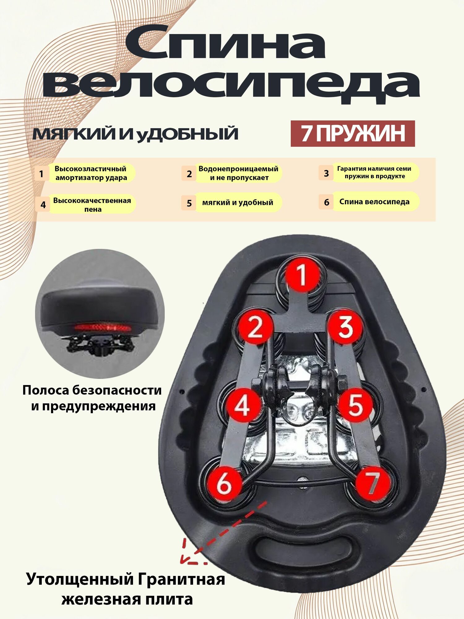 Подушка для велокресла
