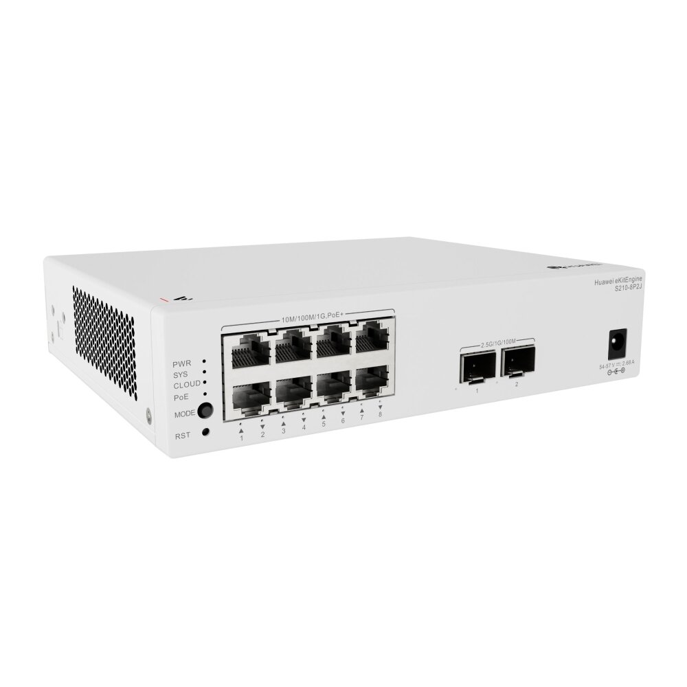 Коммутатор Huawei S210-8P2J, L2, управляемый (98012922)