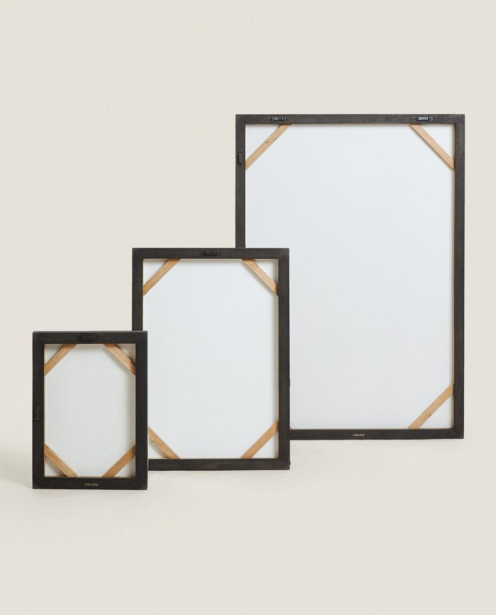 Фоторамка ZARA HOME льняное полотно, коричневый, 42x30x2 см 6369/043/716-2