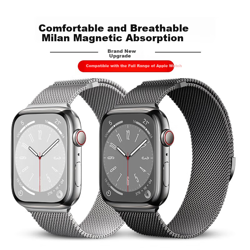 Watchbond Магнитная двойная браслетная лента Milanese для Apple Watch S10/S11 Металл 42 мм Звездный свет для женщин