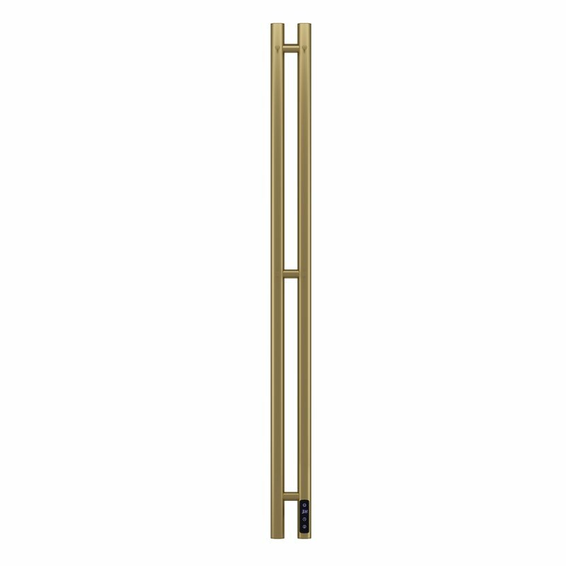 Полотенцесушитель электрический APEXTERMO Луна LN10111GLB 1100x80 с крючками, золотой матовый