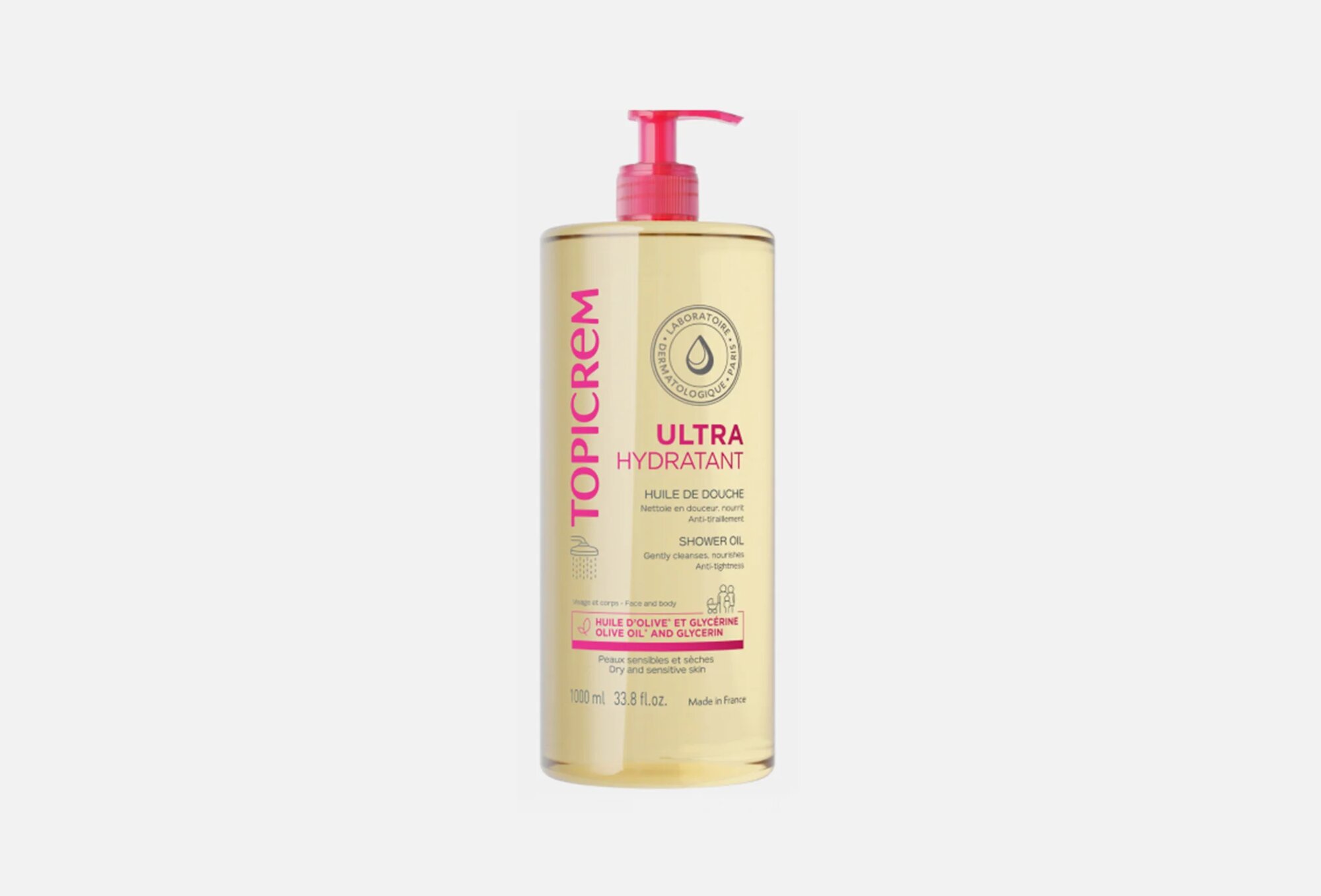 Topicrem ULTRA-HYDRATANT Ультра-увлажняющее масло для душа 1000мл