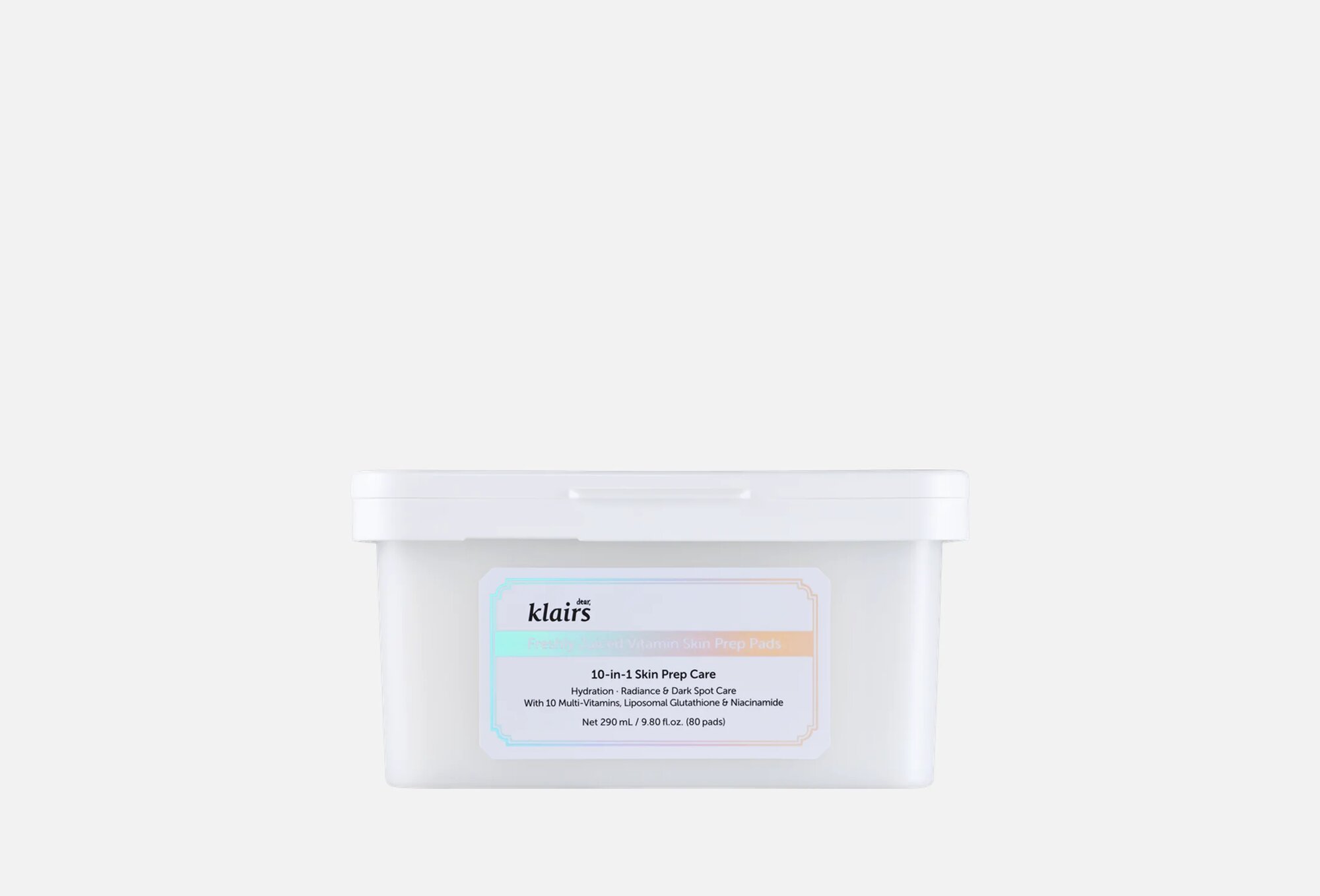 Dear, klairs Freshly Juiced Vitamin Skin Prep Увлажняющие пэды с витаминами для сияния кожи лица 80шт