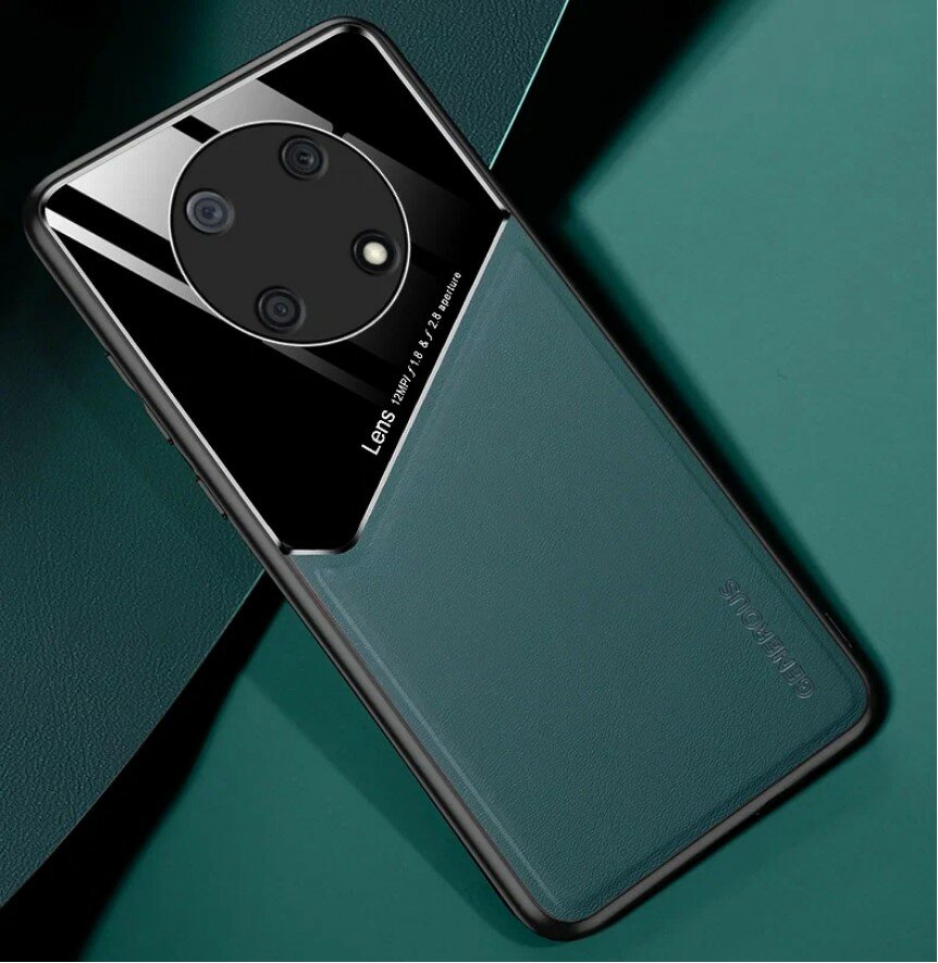 Чехол-задняя панель MyPads "Generoso", для Huawei Nova Y90/Enjoy 50 Pro, силикон, эко-кожа, оргстекло, зеленый