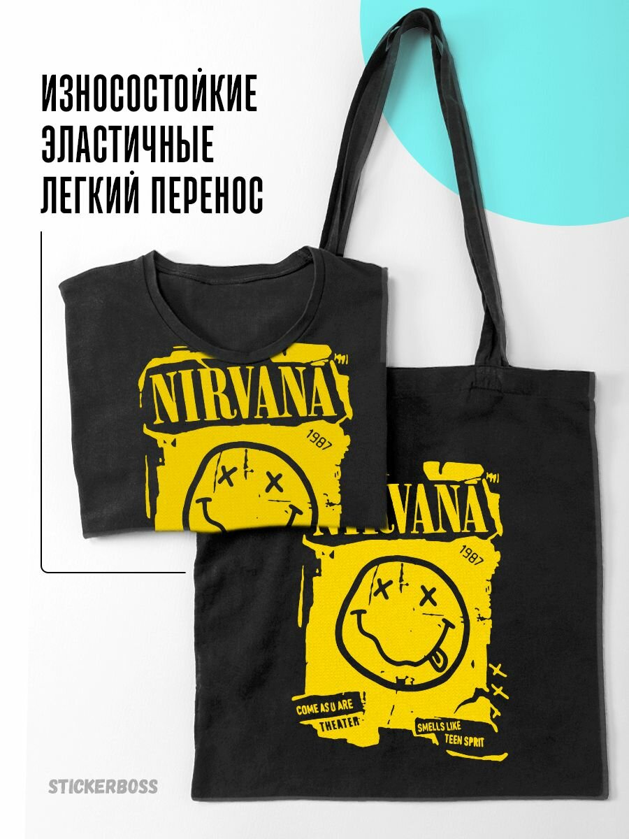 Термонаклейка термотрансфер на одежду Nirvana Нирвана — фото 1