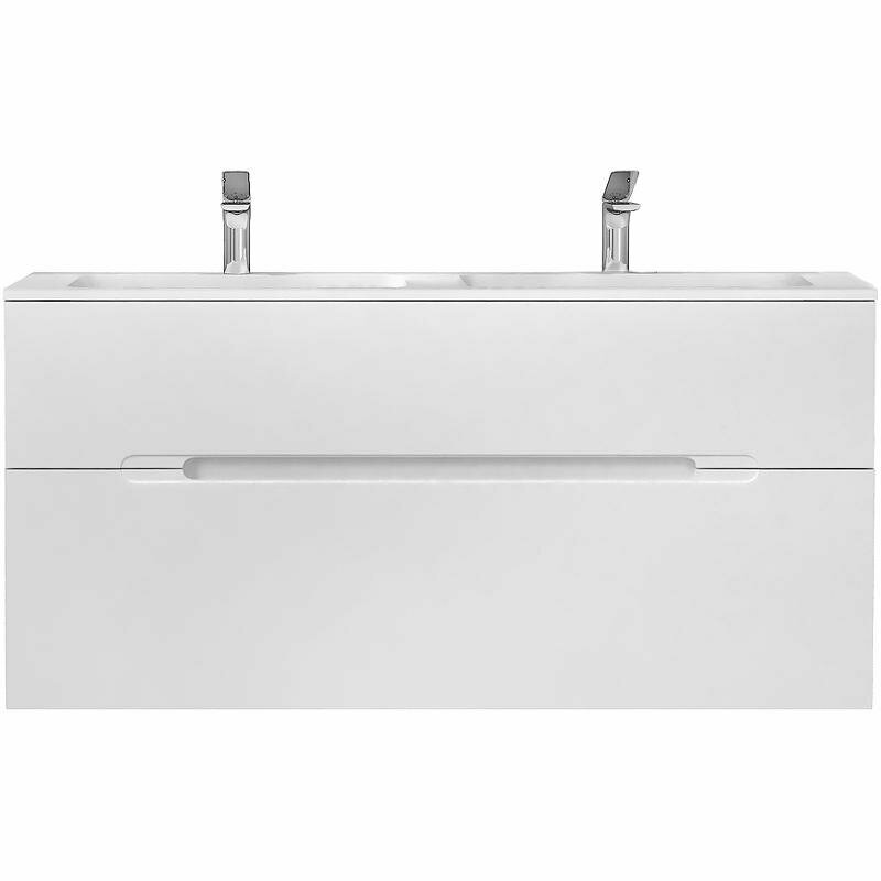Тумба под раковину Jorno Modul 120 Mоl.01.122 P W подвесная Белый глянец