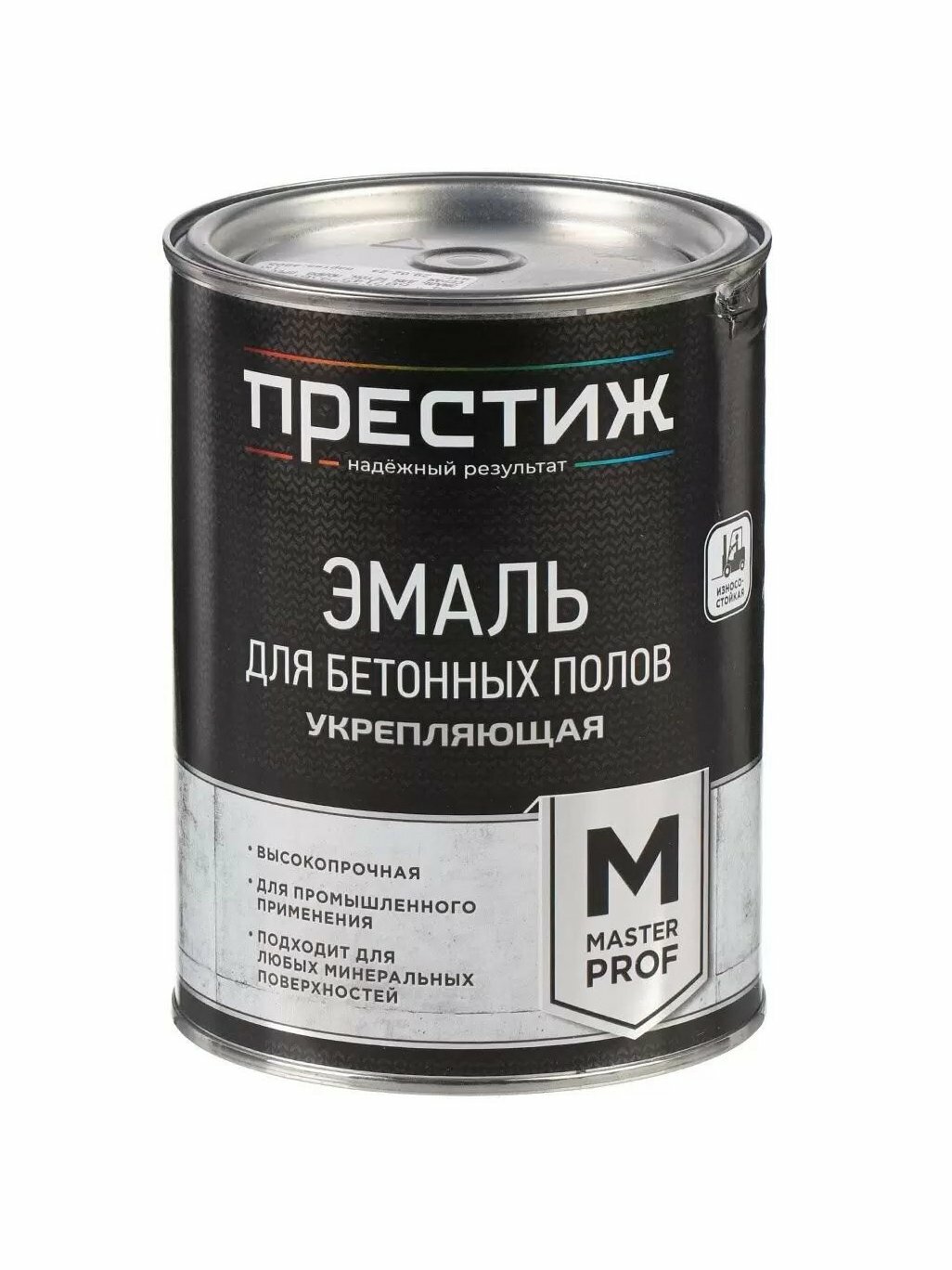 Эмаль Престиж, Мастер, для бетонных полов, акриловая, полуматовая, серая, 1 кг