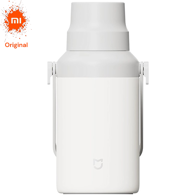 Премиальный термос Mijia Vacuum Flask на 1 литр, изготовленный из нержавеющей стали и пластика в белом цвете