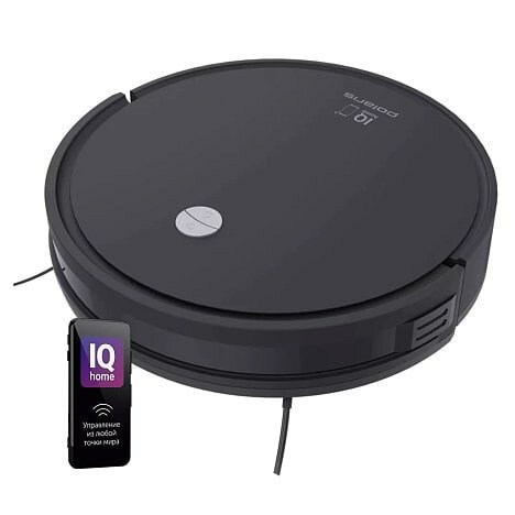 Пылесос-робот POLARIS PVCR G2 0826 WIFI IQ Home черный