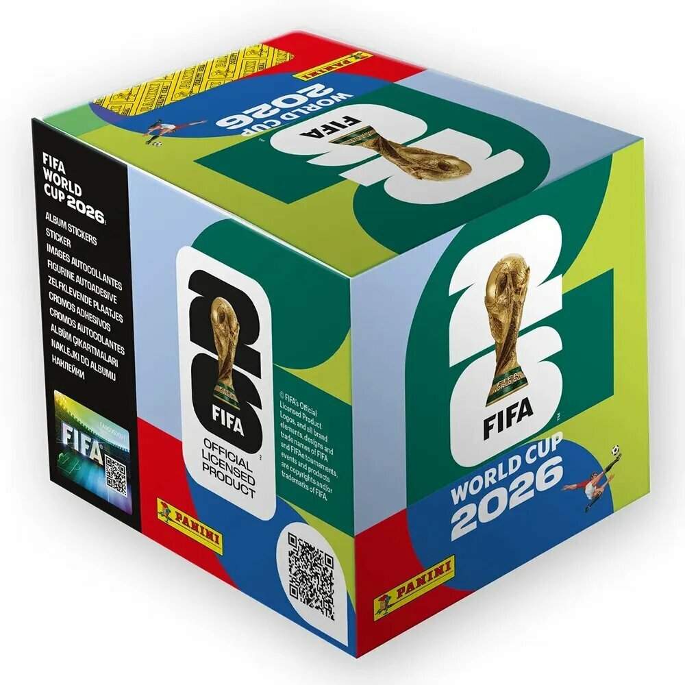 Коллекционные наклейки Panini FIFA World Cup 2026 в коробке для футбольного альбома