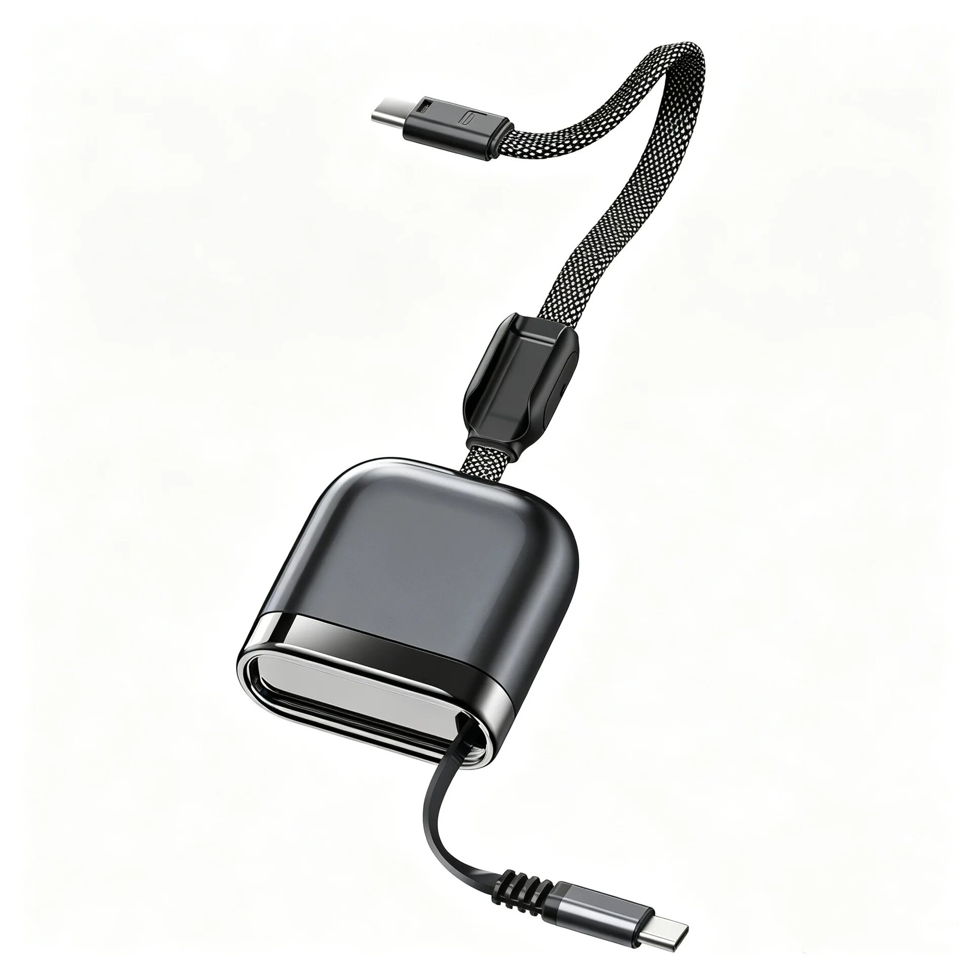 Выдвижной кабель USB-C на Type-C для быстрой зарядки PD, 240 Вт, 5 А, Черный, Black C-C