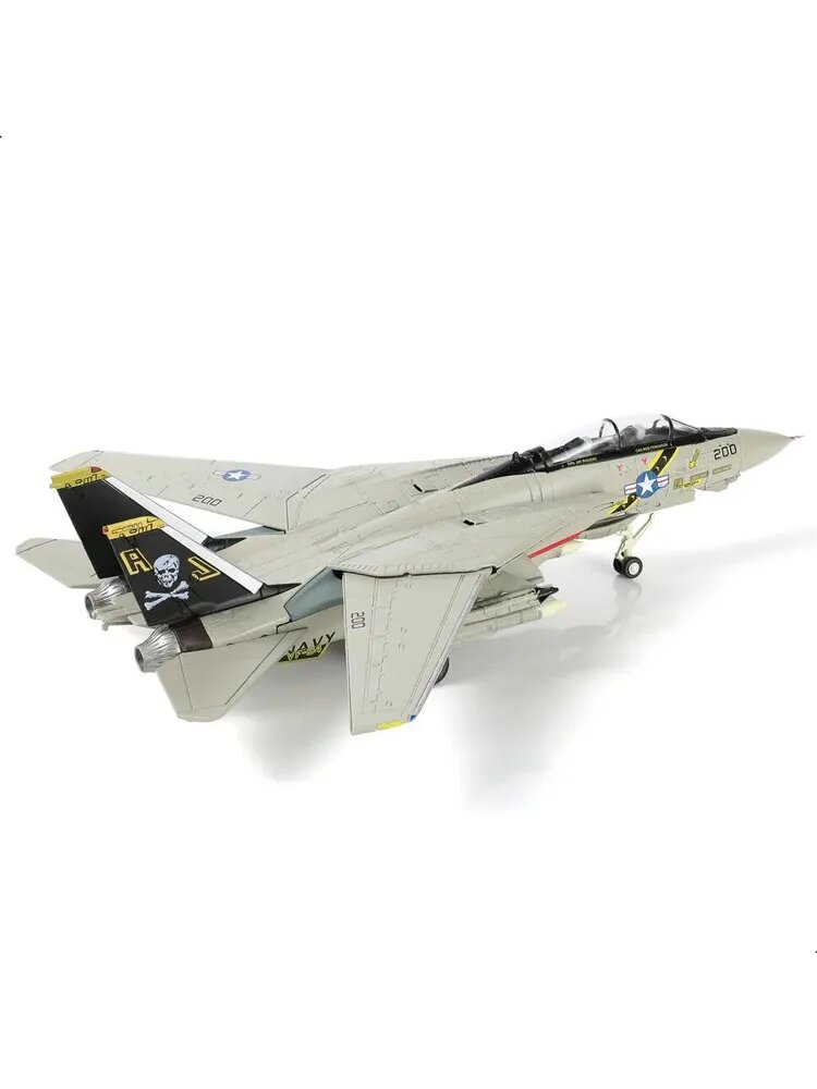 Модель F-14 Tomcat VF-84 Jolly Rogers 1/100 металл (С подставкойЛитая