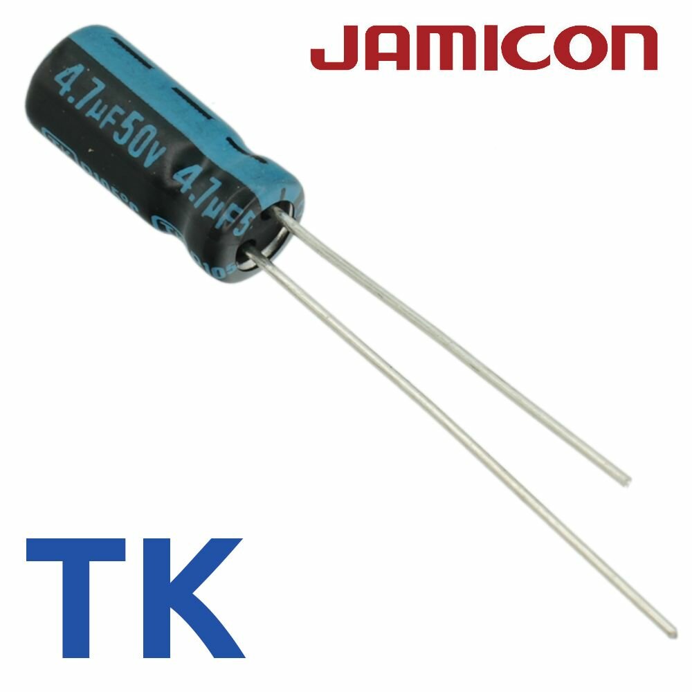 4,7мкФ 50В / TK / 5x11 / 105 С / конденсатор электролитический (30шт)