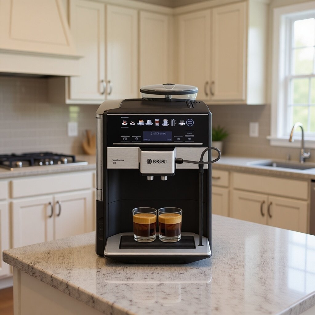 Кофемашина автоматическая Bosch Vero Barista TIS65429RW, черная