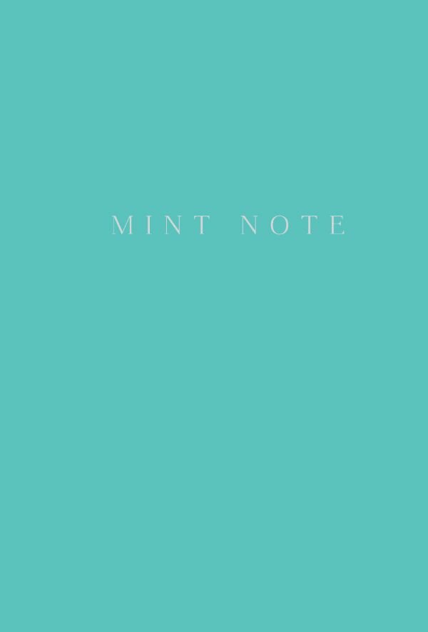 Блокнот ЭКСМО "Mint Note", 138х212 мм, 72 листа, склейка, твердый переплет, ткань