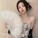 Розовый веер