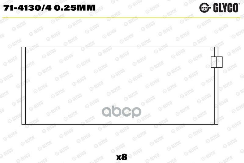 Вклад. шатун. ком/кт +0.25 CITROEN/FIAT/IVECO/OPEL/PEUGEOT/RENAULT 2.4-2.8 D 74-12 [CRD93L (U25-661)/S8U 720-782/8140.43S/8140.