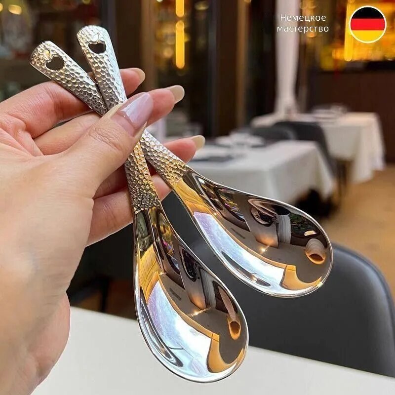 Ложка десертная Hammered_Graf_Spoon_Series 1 предм. серебристый