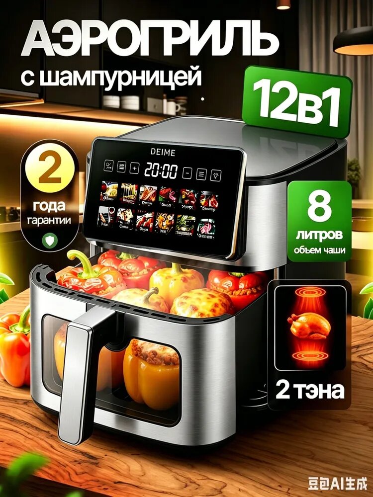 Аэрогриль 019f3067e0f17ccca5b5a467989dfb3e, черный