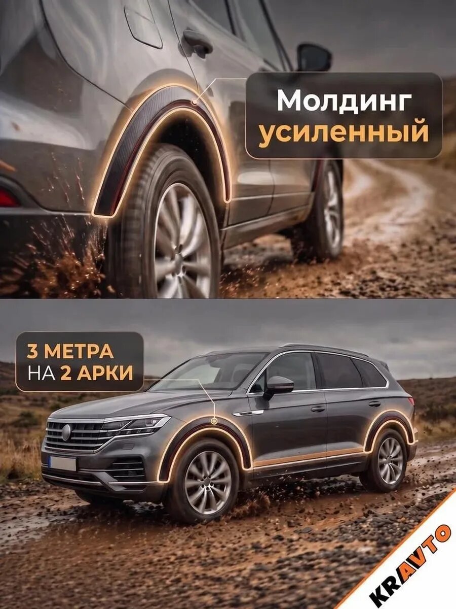 Защитная накладка колесных арок автомобиля 3м 35мм