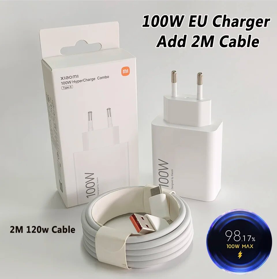 Xiaomi 100W EU Charger 2м кабель Type-C