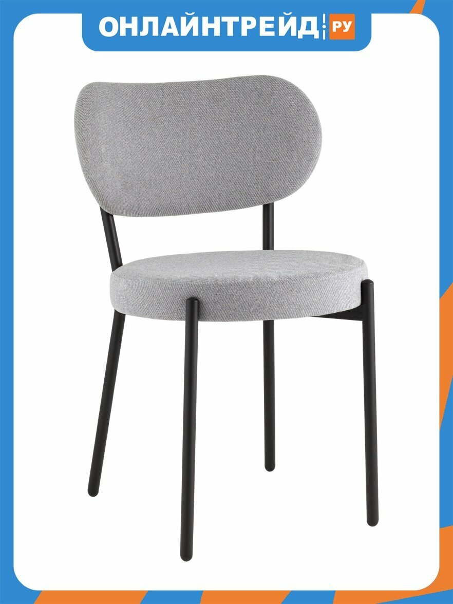 Стул обеденный Stool Group Ингрид рогожка серый