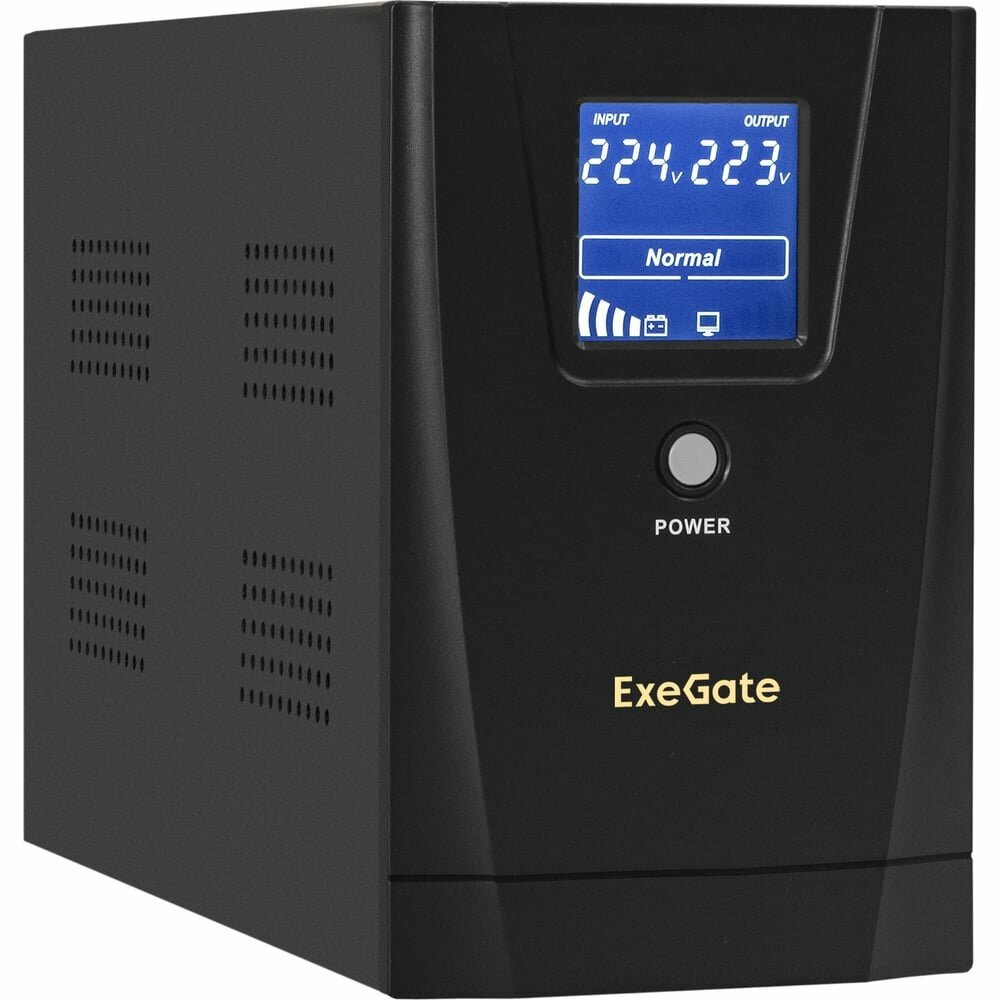 Источник бесперебойного питания ExeGate SpecialPro Smart LLB-2000. LCD. AVR.1SH.2C13. RJ. USB 2000VA/1200W, 1Sch/2C13, RJ45/11, USB, металлический корпус, Black 292630